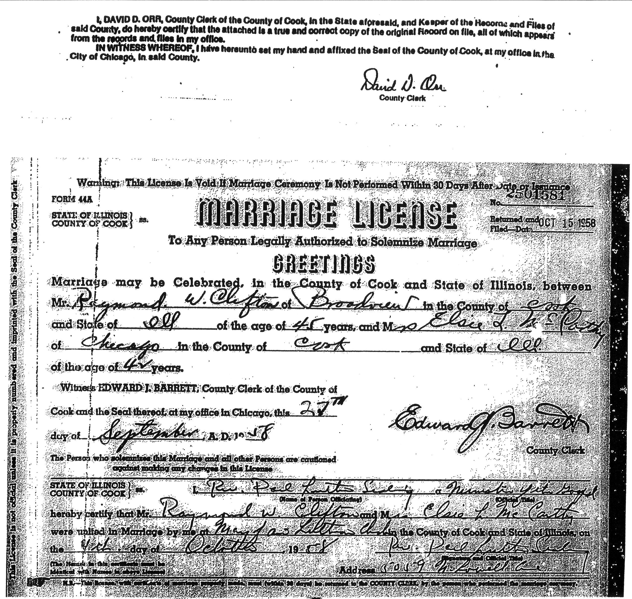 McCarthy-Anderson Genealogy - Raymond W. Clifton and Elsie L. McCarthy ... McCarthy-Anderson Genealogy - Raymond W. Clifton and Elsie L. McCarthy ...